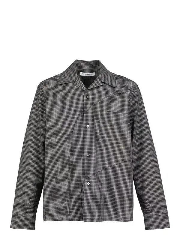 FFFPOSTALSERVICE Diffraction Piping-detail Shirt - Grey