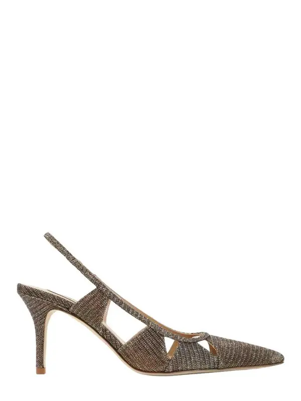 ARTEANA Pointed-toe Cut-out Pumps - Brown