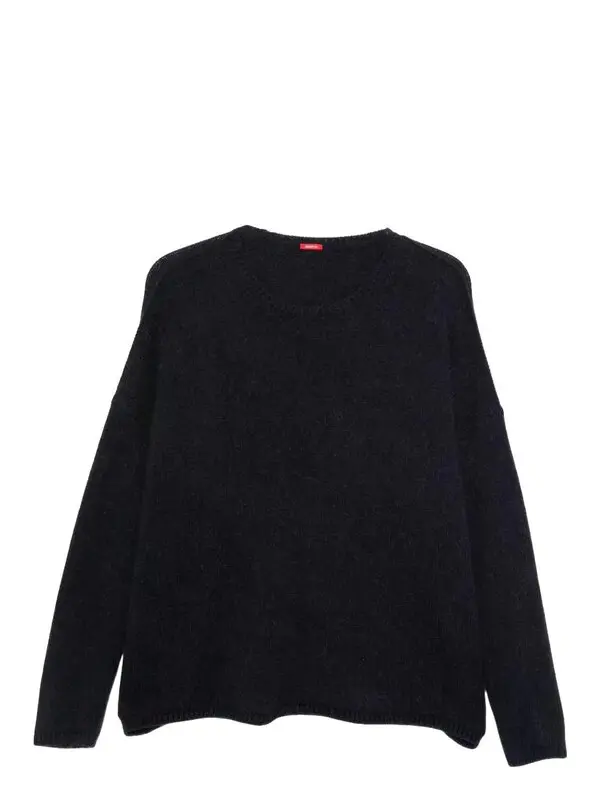 Apuntob Fine-knit Drop-shoulder Sweater - Blue