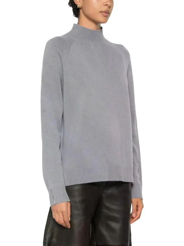 Peserico High-neck Raglan-sleeve Sweater - Blue