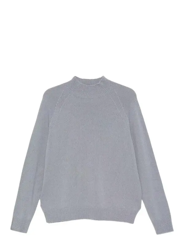 Peserico High-neck Raglan-sleeve Sweater - Blue