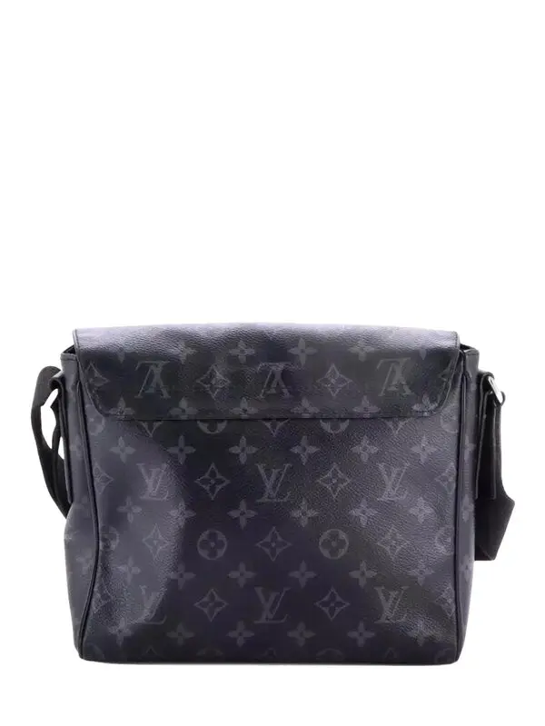 LOUIS VUITTON District Messenger Bag Monogram Eclipse Canvas Pm Crossbody Bag - Black