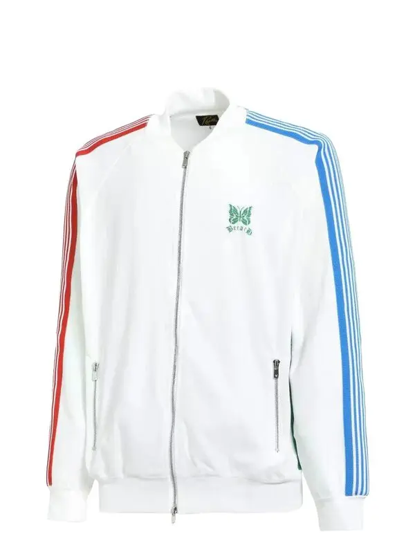 BREATH Needles Stripe-detail Velour Track Jacket - White