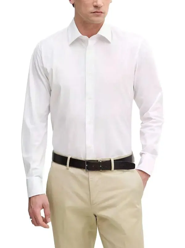 Sisley Long-sleeve Button-down Shirt - White