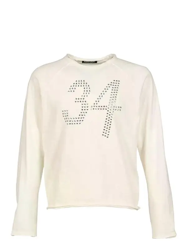 AMBUSH Distressed Star-motif T-shirt - Neutrals