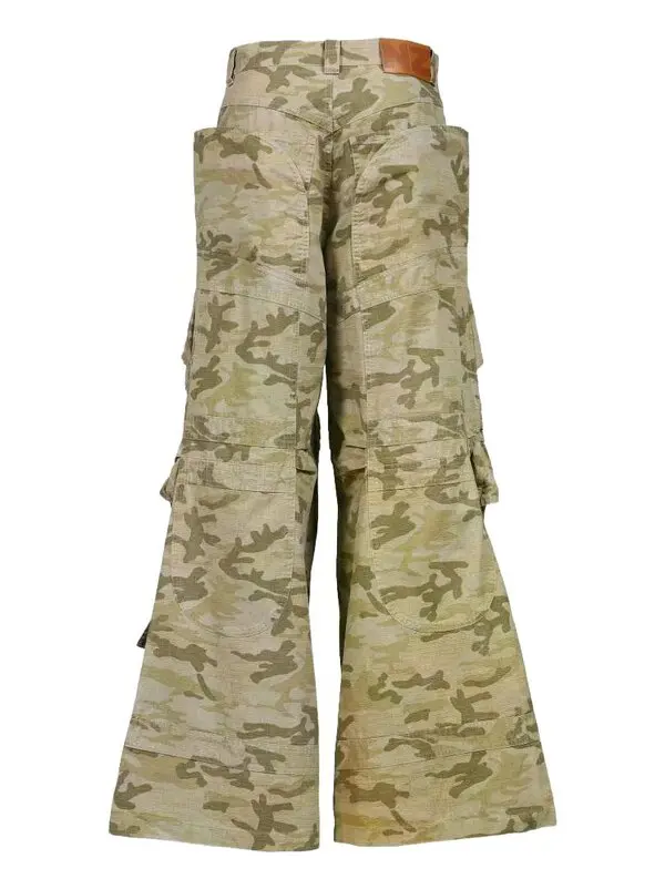 Natasha Zinko Cosmo Camouflage-print Cargo Pants - Neutrals