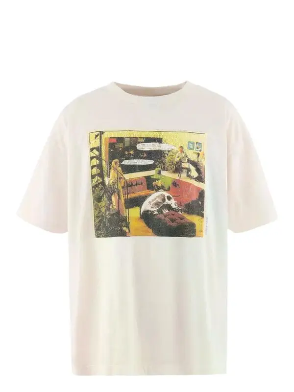 SAINT MXXXXXX X Jamie Reid Graphic-print T-shirt - Neutrals