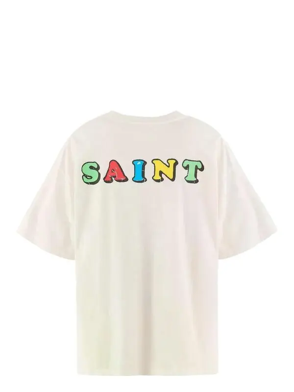 SAINT MXXXXXX X Jamie Reid Graphic-print T-shirt - Neutrals