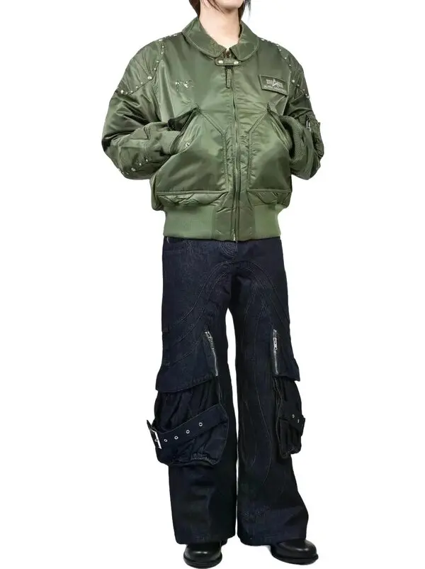 NO/FAITH STUDIOS Wave Cargo Pants - Blue