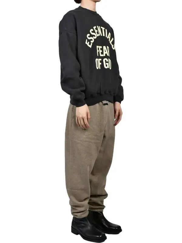 ESSENTIALS Logo-print Track Pants - Brown