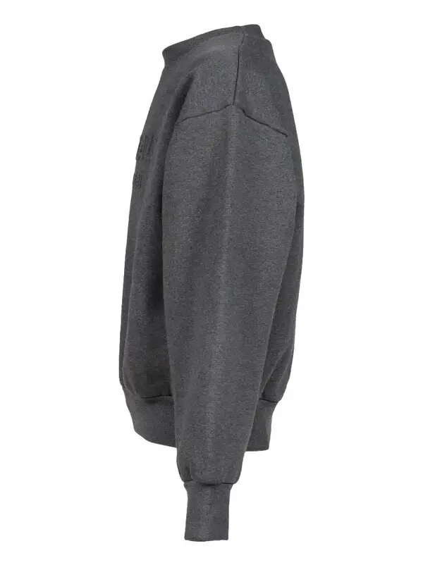 ESSENTIALS Logo-print Crew-neck Sweater - Grey
