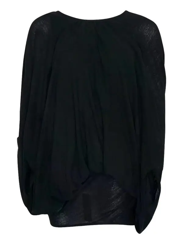 Junya Watanabe Draped Oversized Blouse - Black