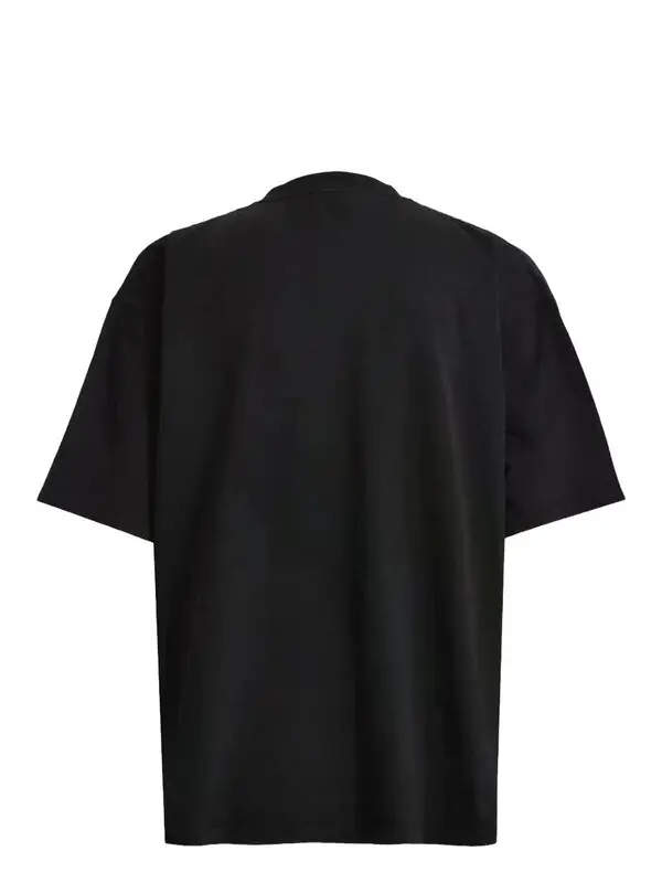 NUBIAN Graphic-print Washed T-shirt - Black