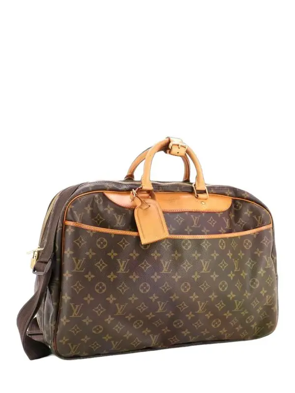 LOUIS VUITTON Alize Bag Monogram Canvas 24 Heures Travel Bag - Brown