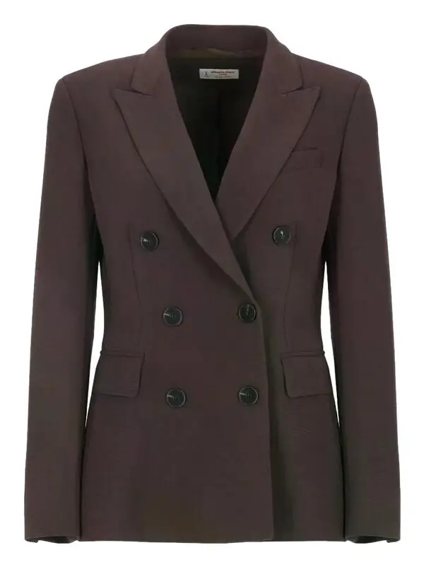 Alberto Biani Double-breasted Blazer - Brown