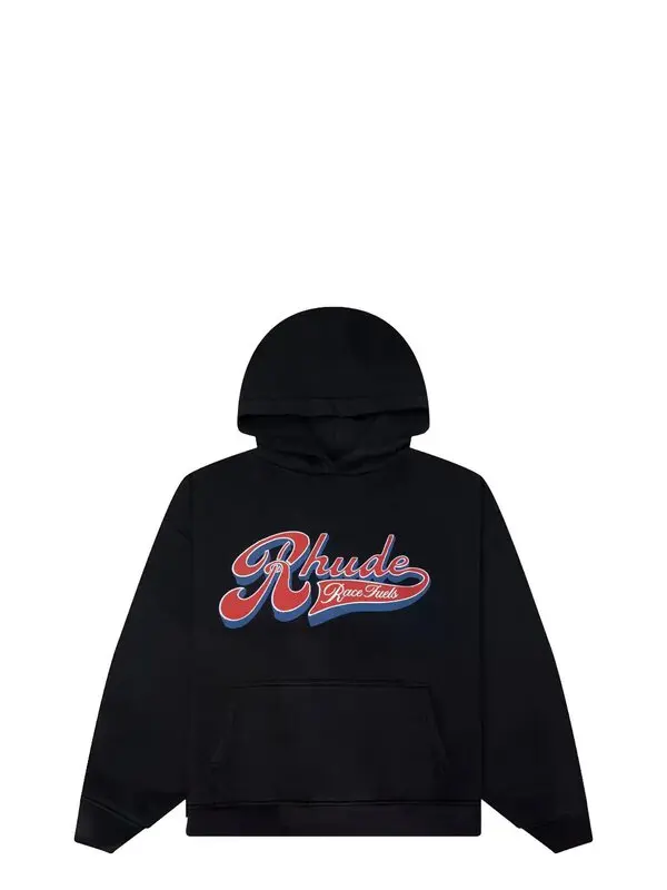 Rhude Pit Stop Hoodie - Black