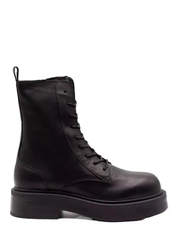 VIC MATIE Lace-up Platform Boots - Black