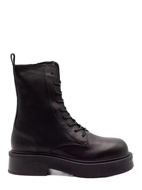 VIC MATIE Lace-up Platform Boots - Black