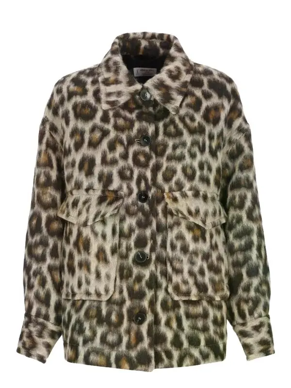Alberto Biani Leopard-print Jacket - Brown