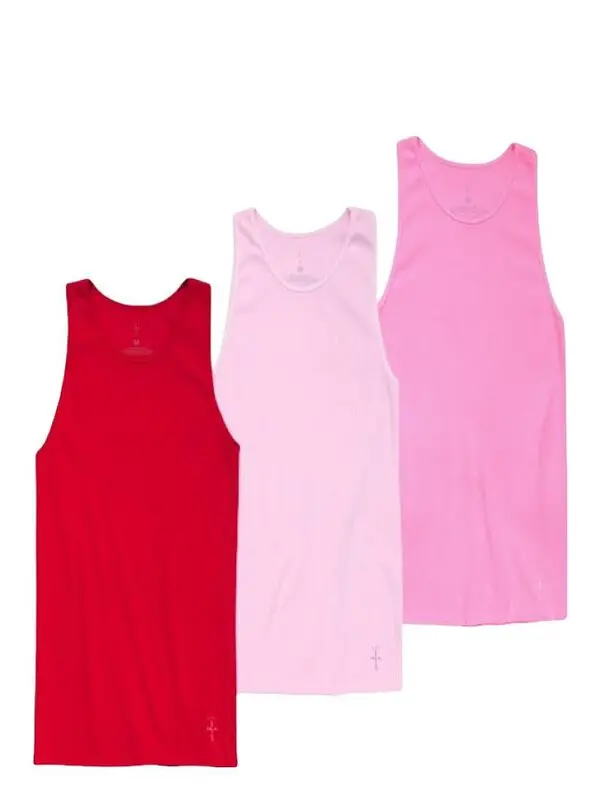 TRAVIS SCOTT Cactus Jack Pack Logo Tank - Pink/red