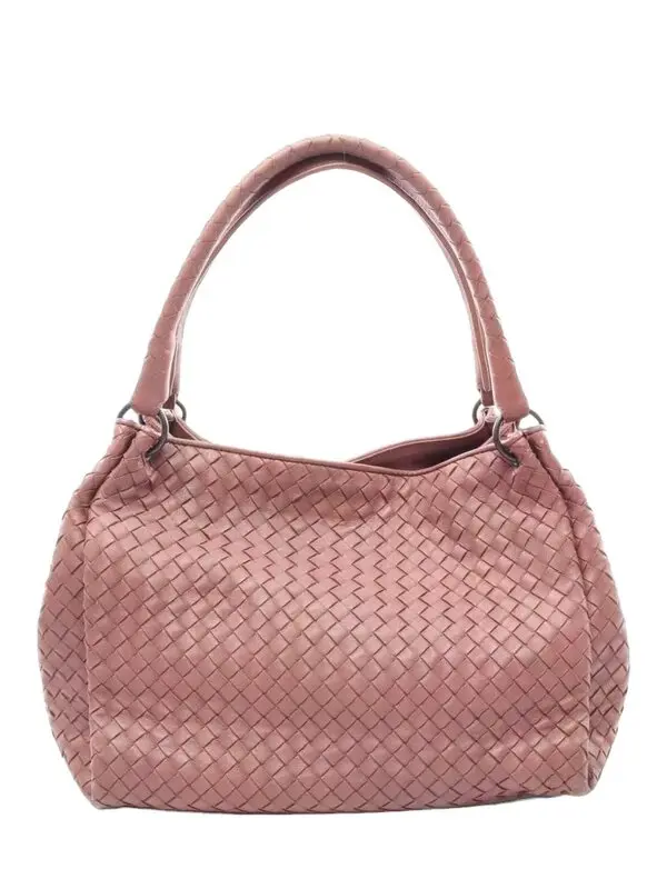 Bottega Veneta Intrecciato Leather Tote Bag - Pink