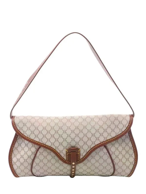 Celine 2000-2026 Macadam Canvas Shoulder Bag - Neutrals