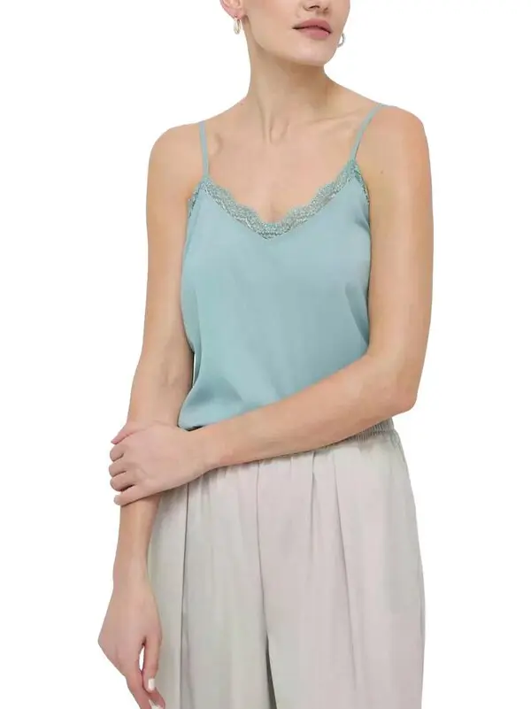 SILVIAN HEACH Lace-trim Camisole - Green