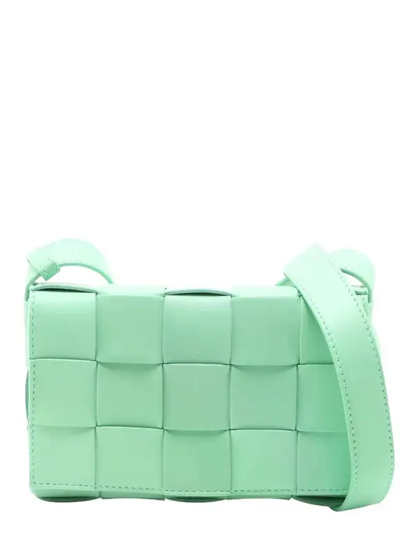 Bottega Veneta Nappa Intrecciato Cassette Crossbody Bag - Green
