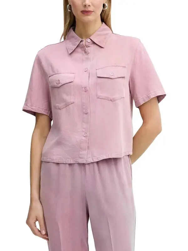 SILVIAN HEACH Amara Buttoned Pocket Shirt - Pink