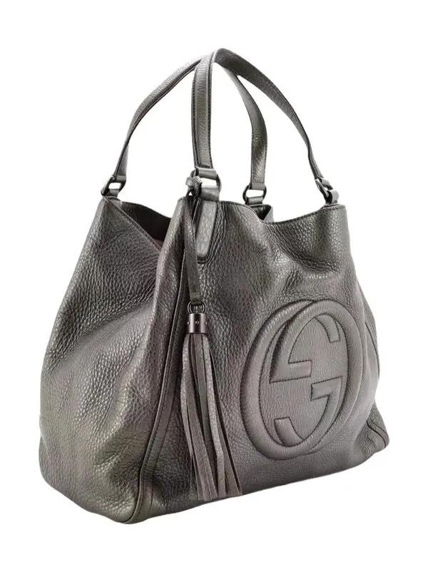 Gucci Soho Leather Medium Shoulder Bag - Metallic