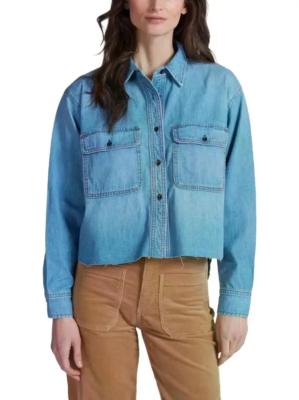 ASKK NY Crosby Raw-hem Denim Shirt - Blue