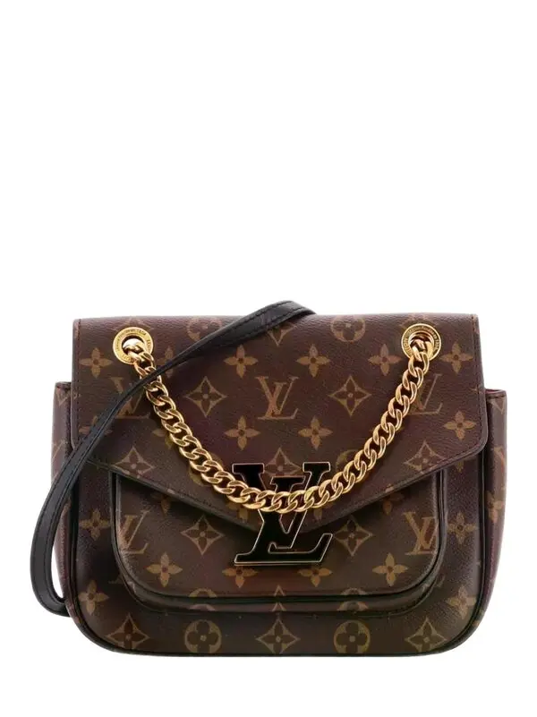 LOUIS VUITTON Passy Handbag Monogram Canvas Crossbody Bag - Brown