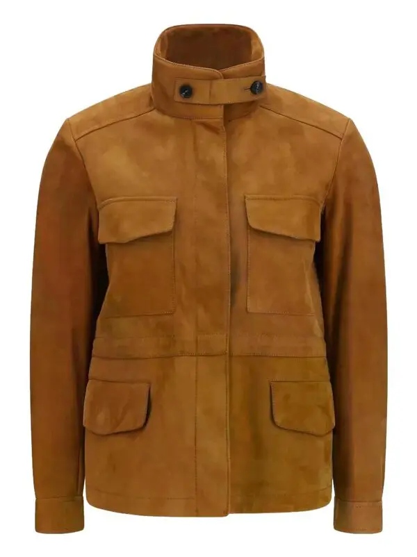 Loro Piana Suede Traveller Mini Field Jacket - Brown