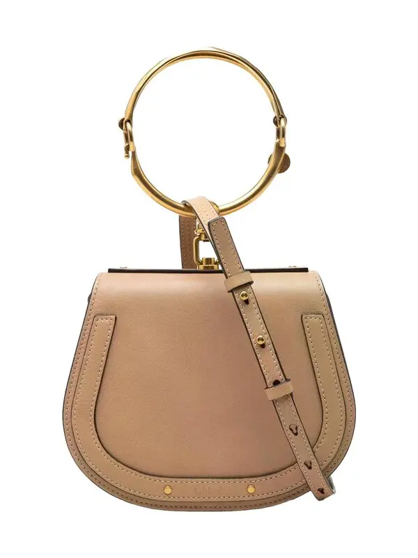 Chloé Leather Nile Bracelet Satchel - Neutrals