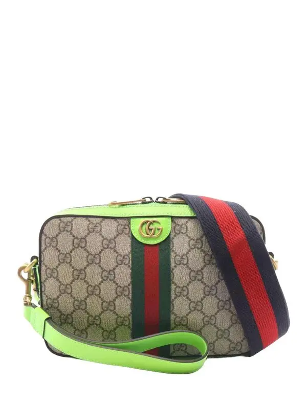 Gucci Gg Supreme Web Ophidia Crossbody Bag - Neutrals