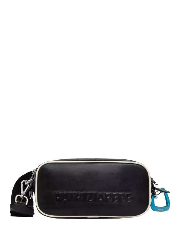 Patrizia Pepe Mini Logo-debossed Cross Body Bag - Black