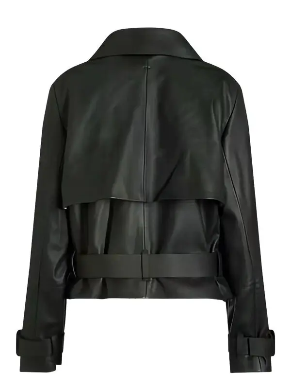 BOSS Belted Double-breasted Jacket - Green