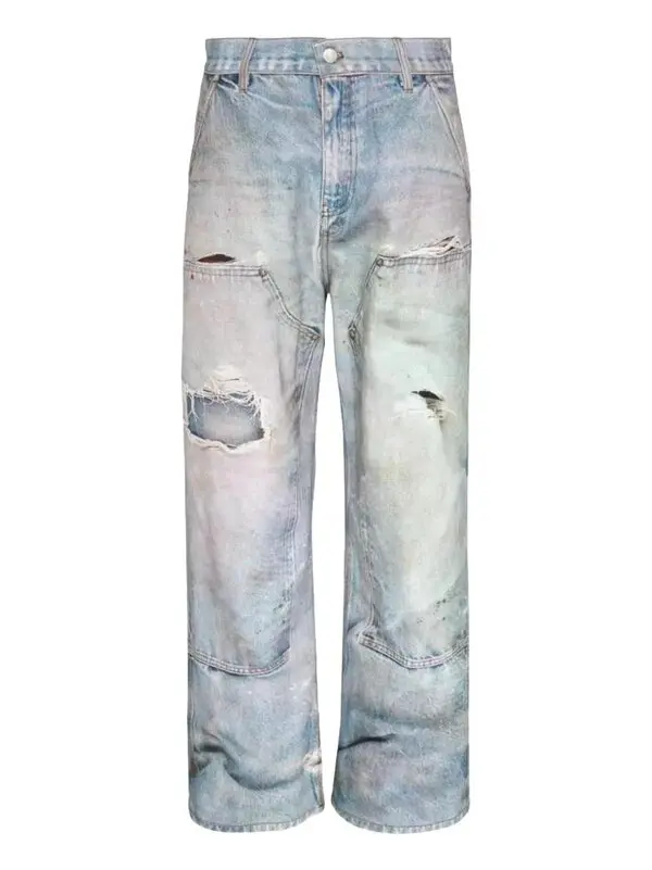 Andersson Bell Distressed Trompe-l'œil Jeans - Blue