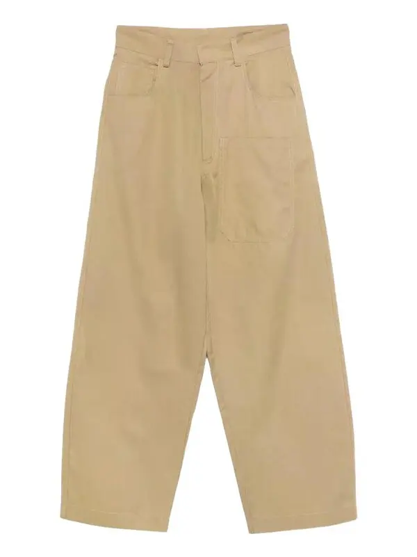 MAISON JEJIA Patch-pocket Straight-leg Trousers - Neutrals