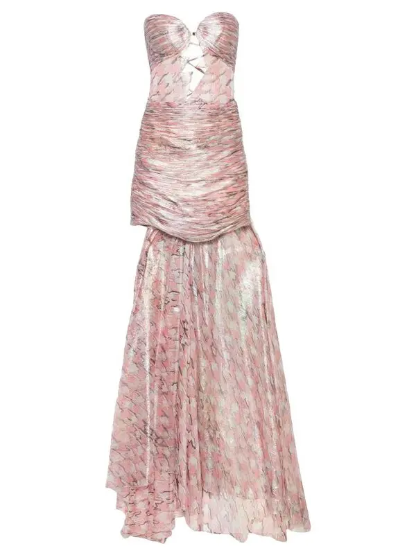 MARIA LUCIA HOHAN Kelly Cut-out Ruched Mini Dress - Pink