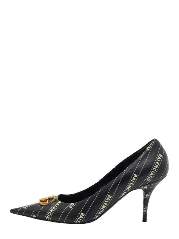 Balenciaga X Gucci Logo-print Heeled Pumps - Black