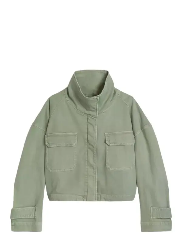 Marc O'polo High-neck Denim Jacket - Green