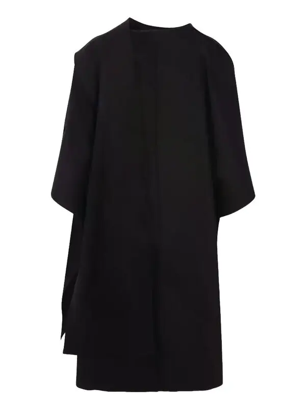 GIANLUCA CAPANNOLO Asymmetric Cape-sleeve Sweater - Black