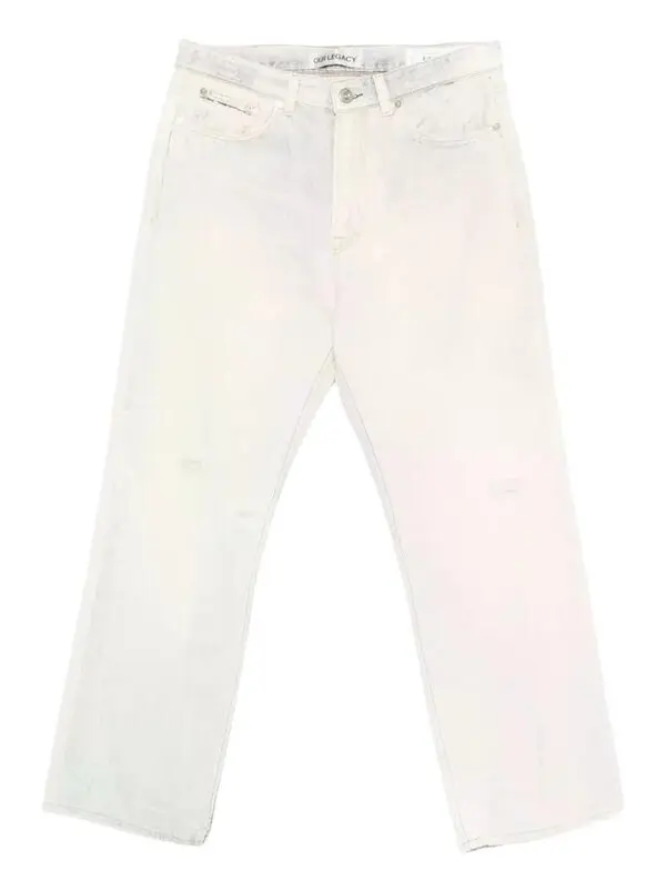 Our Legacy Digital Coffee-print Third Cut Jeans - Neutrals