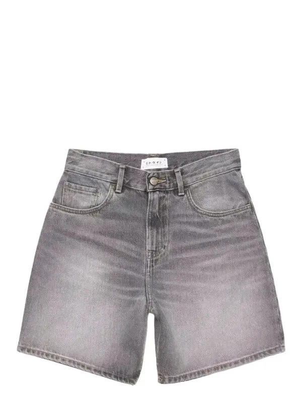 Edwin Cleo Stone-washed Shorts - Grey