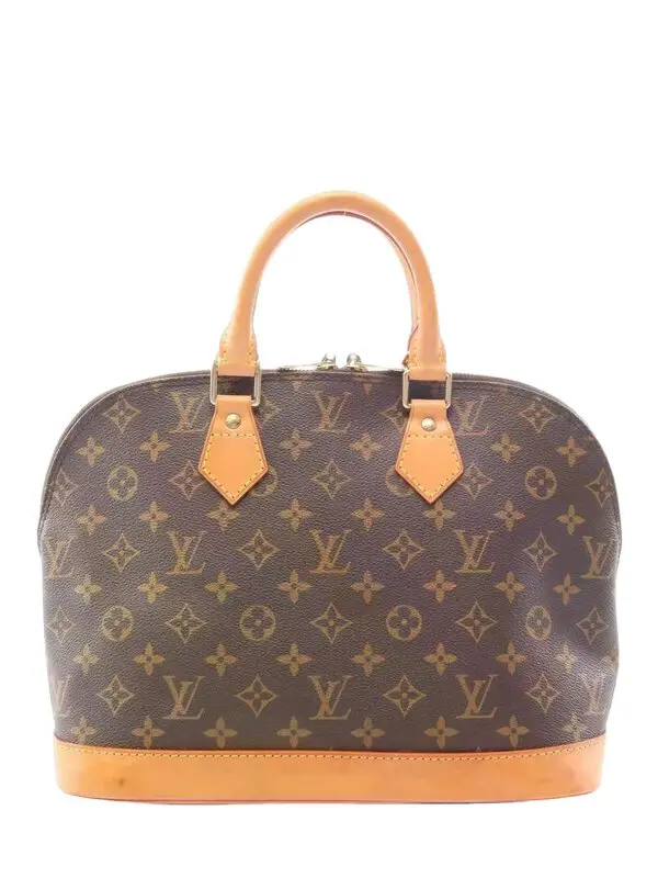 LOUIS VUITTON Alma Monogram Canvas Tote Bag - Brown