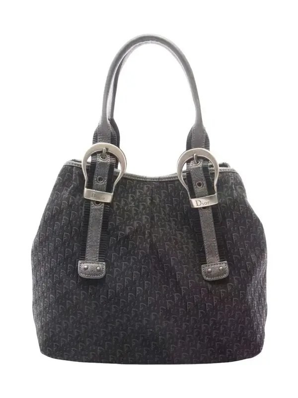 Dior Diorissimo Buckle Tote Bag - Black