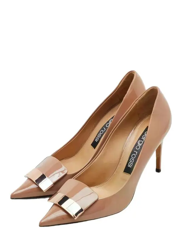 SERGIO ROSSI Sr1 Patent Pumps - Neutrals