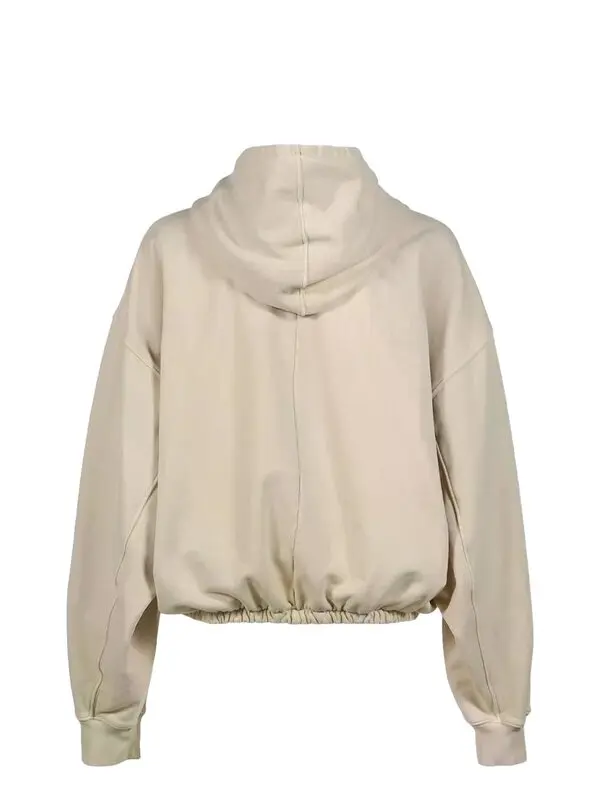 B1ARCHIVE Zip-up Cropped Hoodie - Neutrals