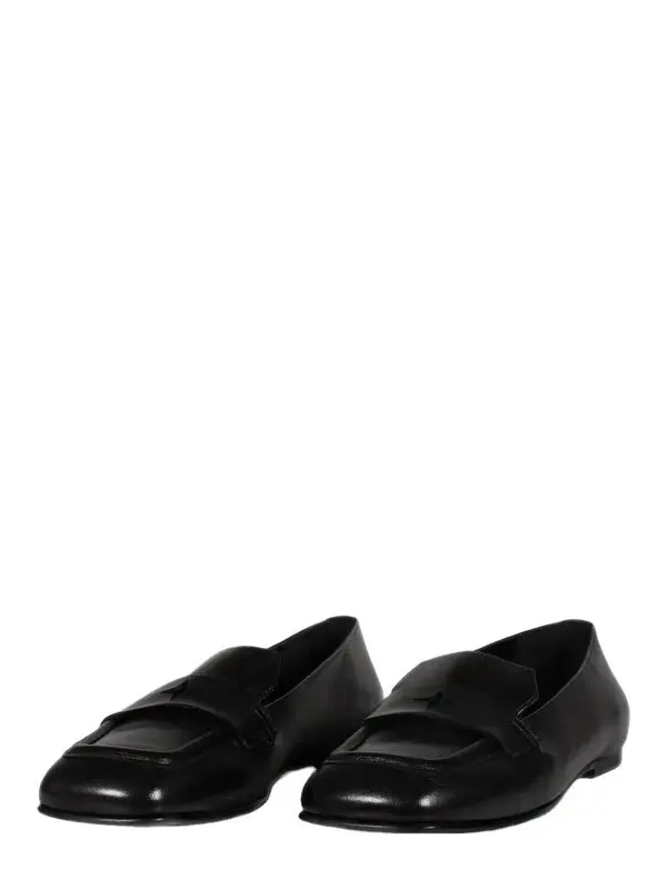 NODALETO Bulla Cara 5 Leather Loafers - Black